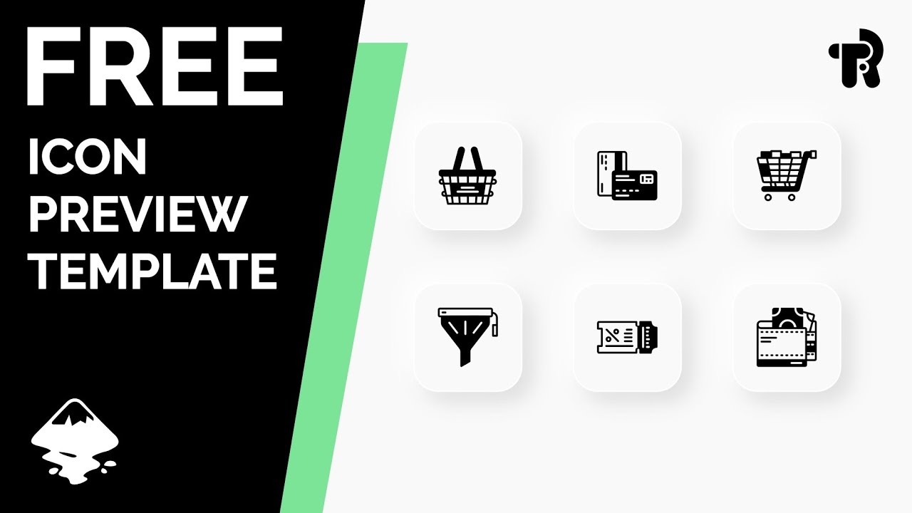 Free Template Preview Icon Design Untuk Inkscape - YouTube