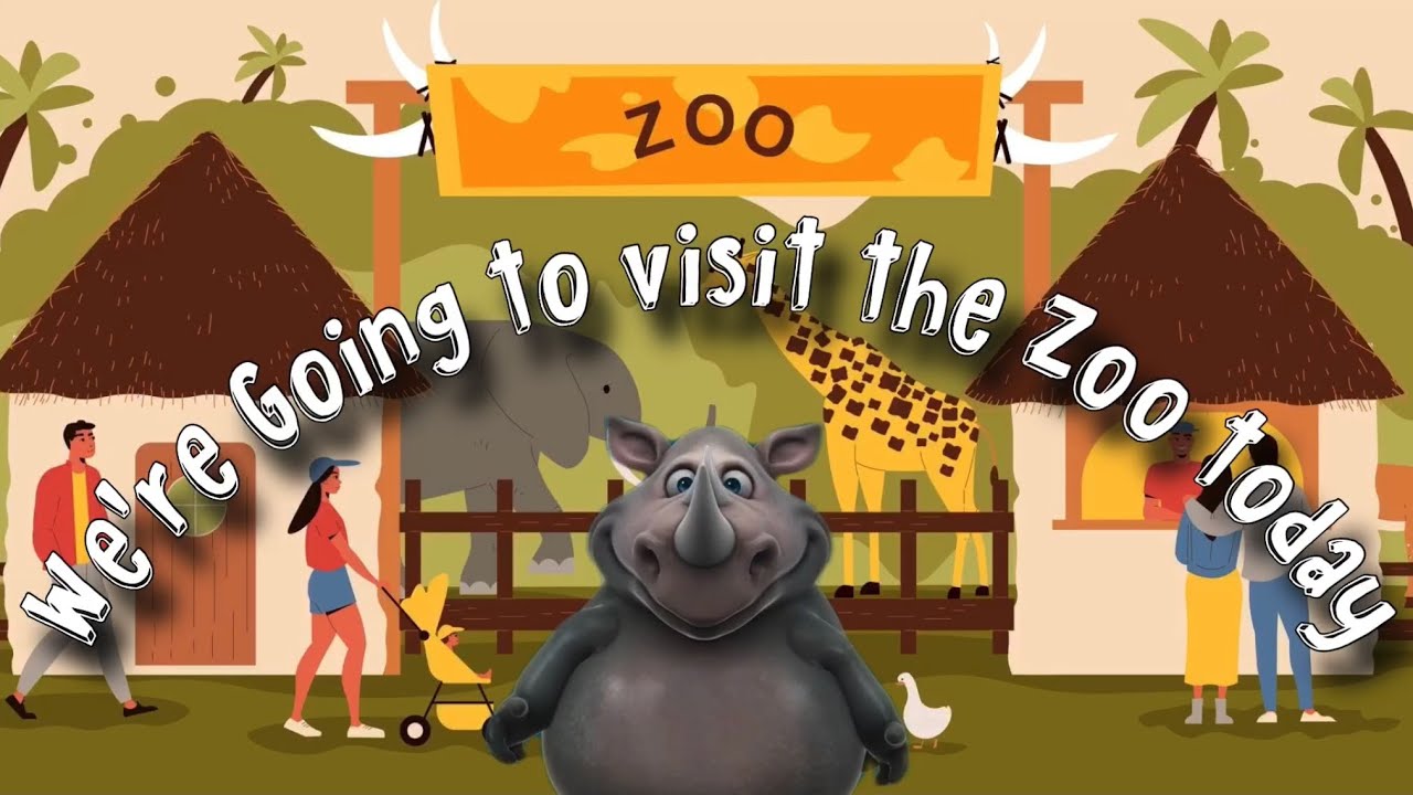 ZOO SONG 🎶 kids, school, African animals, lyrics, real animals, EYFS ...