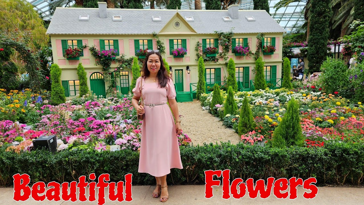 BEAUTIFUL FLOWER DISPLAY AT FLOWER DOME GARDENS BY THE BAY - YouTube