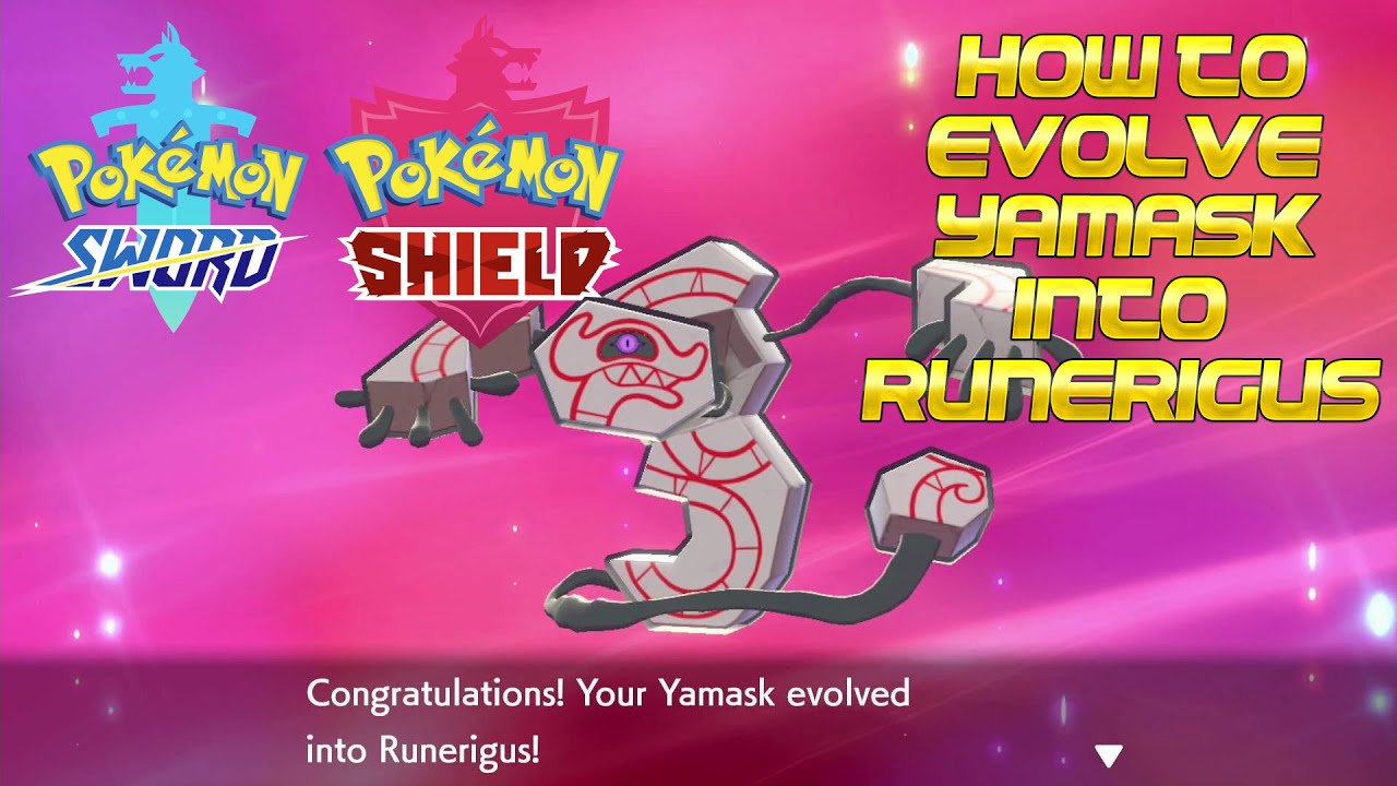 Pokémon Sword and Shield - How to evolve Yamask into Runerigus - YouTube