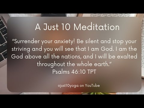 “Surrender Your Anxiety” - A Just 10 Meditation - YouTube