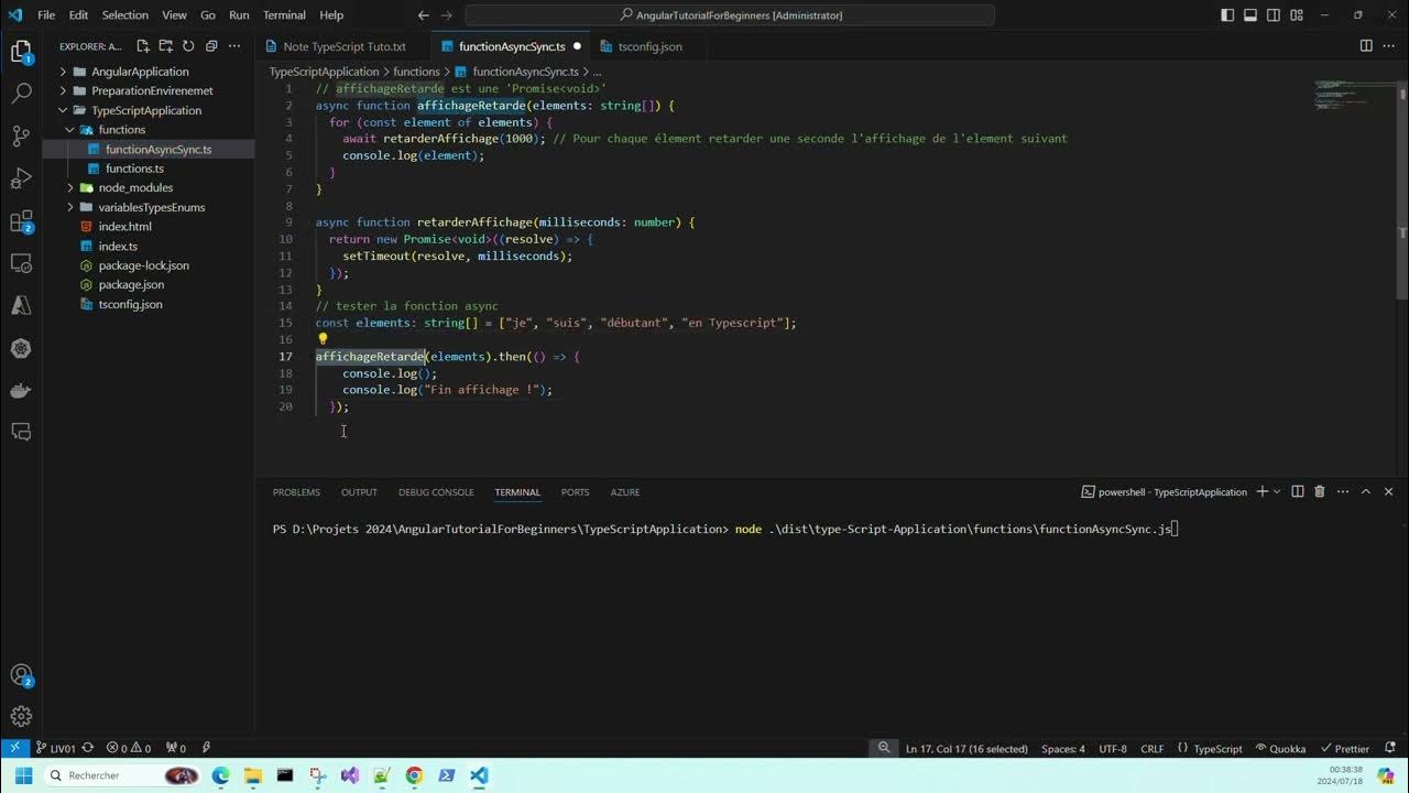 fonctions asynchrones | asynchronous functions | وظائف غير متزامنة - YouTube