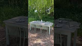 Rustic Painted Patio Table
