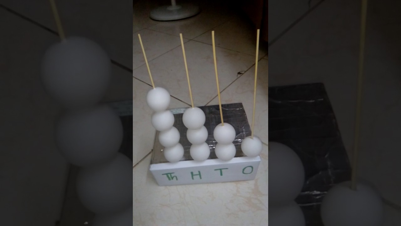 How to make abacus at home - YouTube