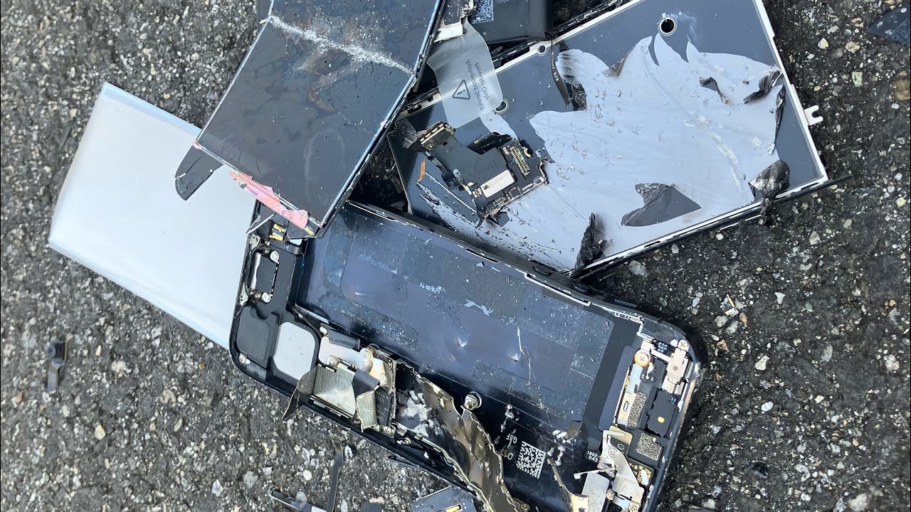 Destroying an Old iPhone - YouTube