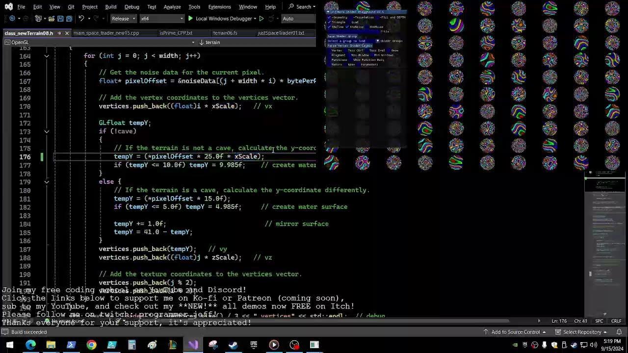 Coding Challenges Game Dev | Space Game Kickstarter | C++ OpenGL Shaders | Python Pygame ...