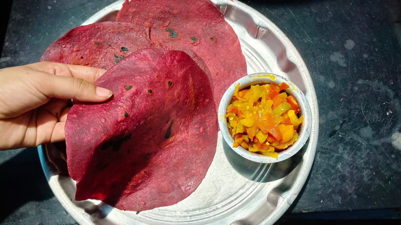 beet root chapathi/ హెల్ద్య & teasty గా వుండే బీట్ రూట్ తో చపాతీ/ mrng ...