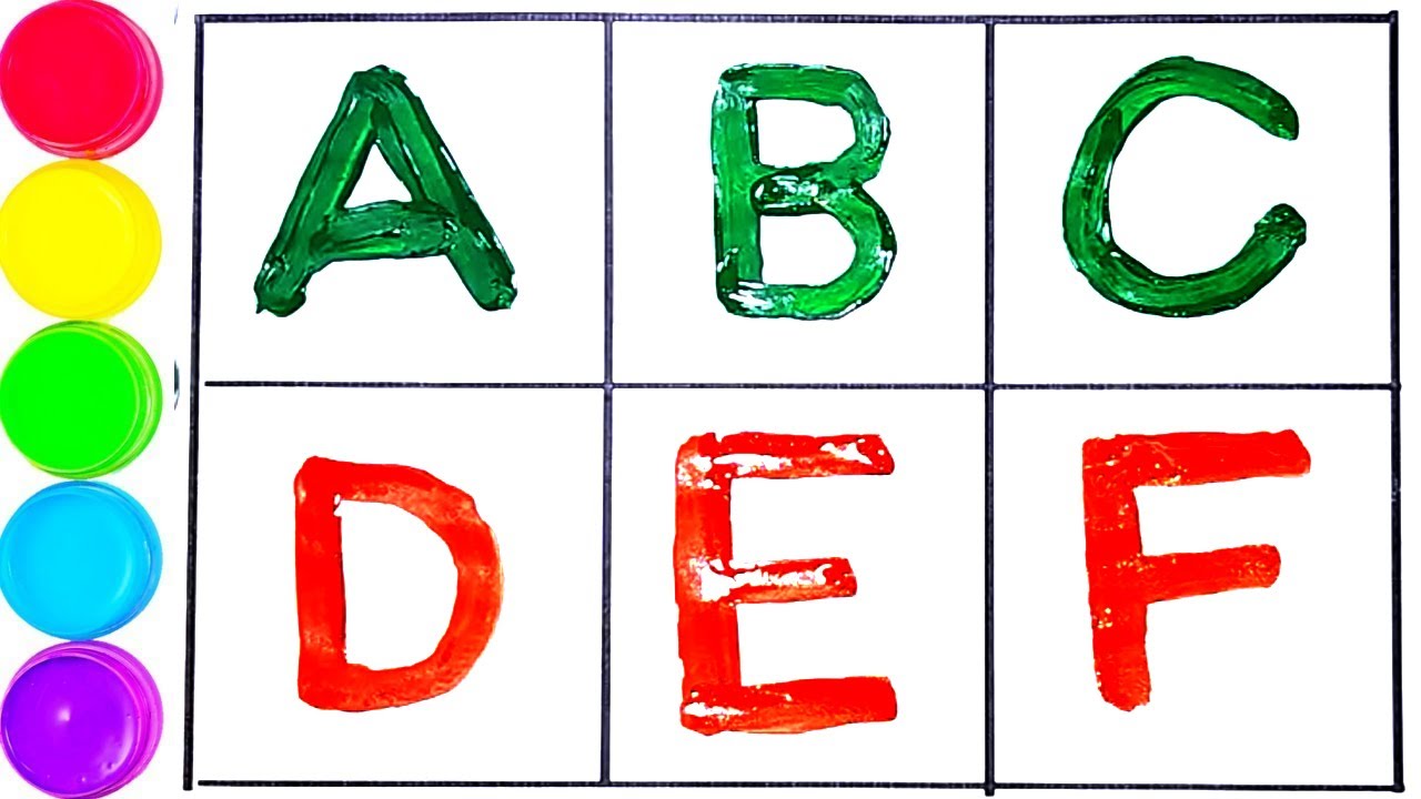 ABCDEF Writing for Kids || Drawing Alphabet A to Z - Bushra Kids TV ...