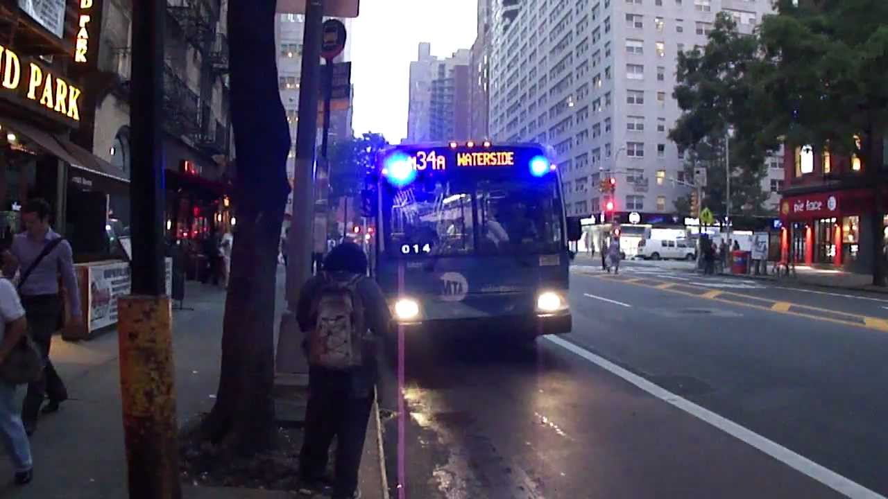 MTA NYCT Bus Orion VII HEV #3821 M34A +Select Bus Service+ departing ...