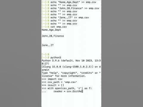 How Does csv.DictReader Handle Empty Lines In CSV File? - YouTube