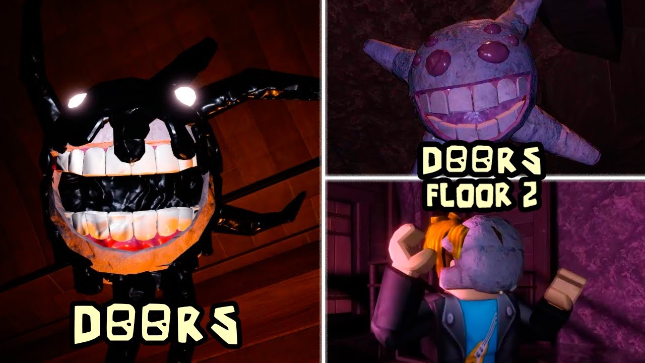 DOORS FLOOR 2 GIGGLE VS DOORS SCREECH JUMPSCARE | DOORS Floor 2 The ...