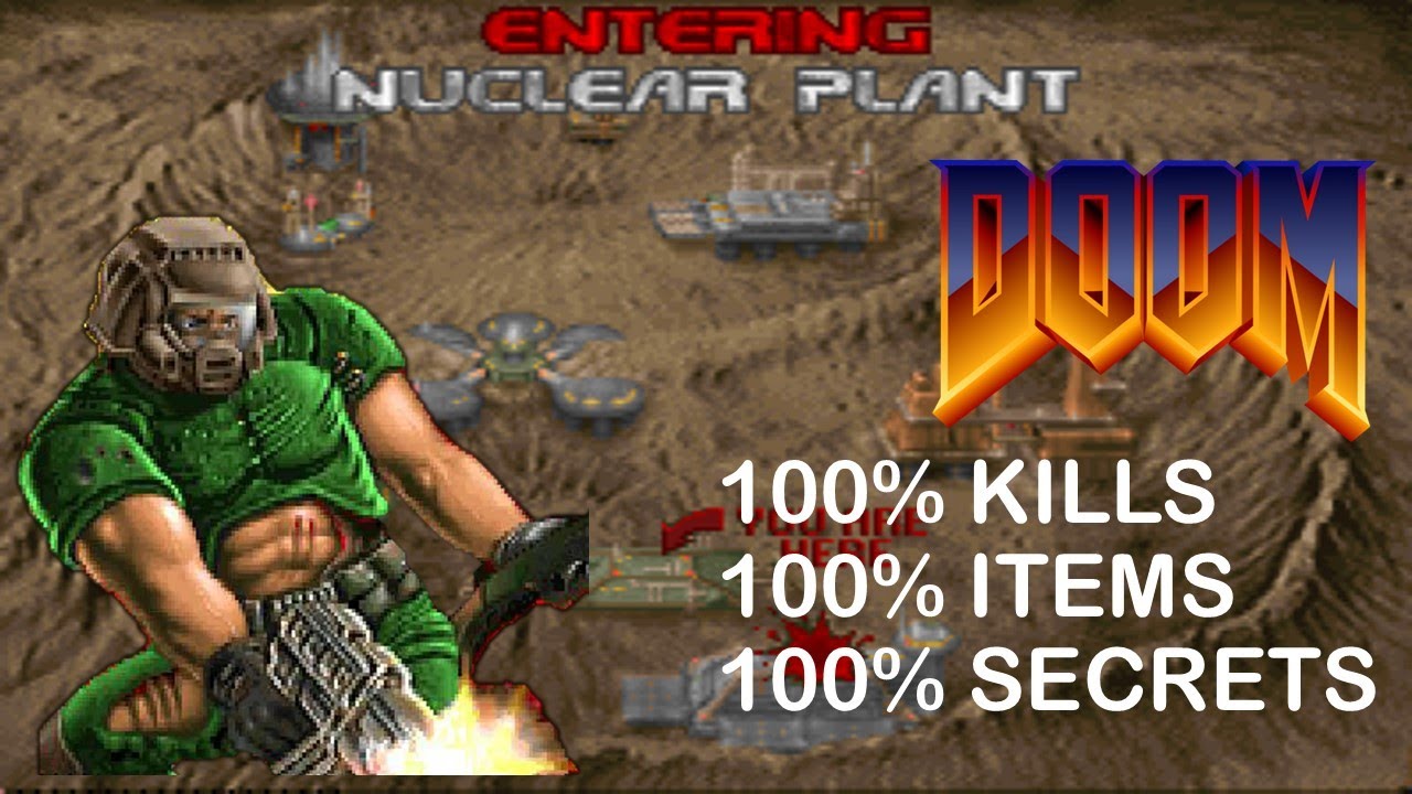 The ultimate doom E1M2 Nuclear Plant #doom #retrogaming - YouTube