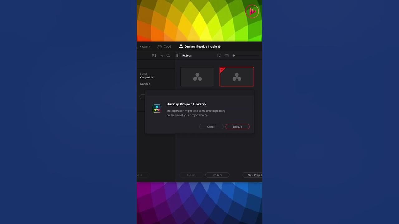 How to Backup Local Disk Database - Davinci Resolve 19 - YouTube