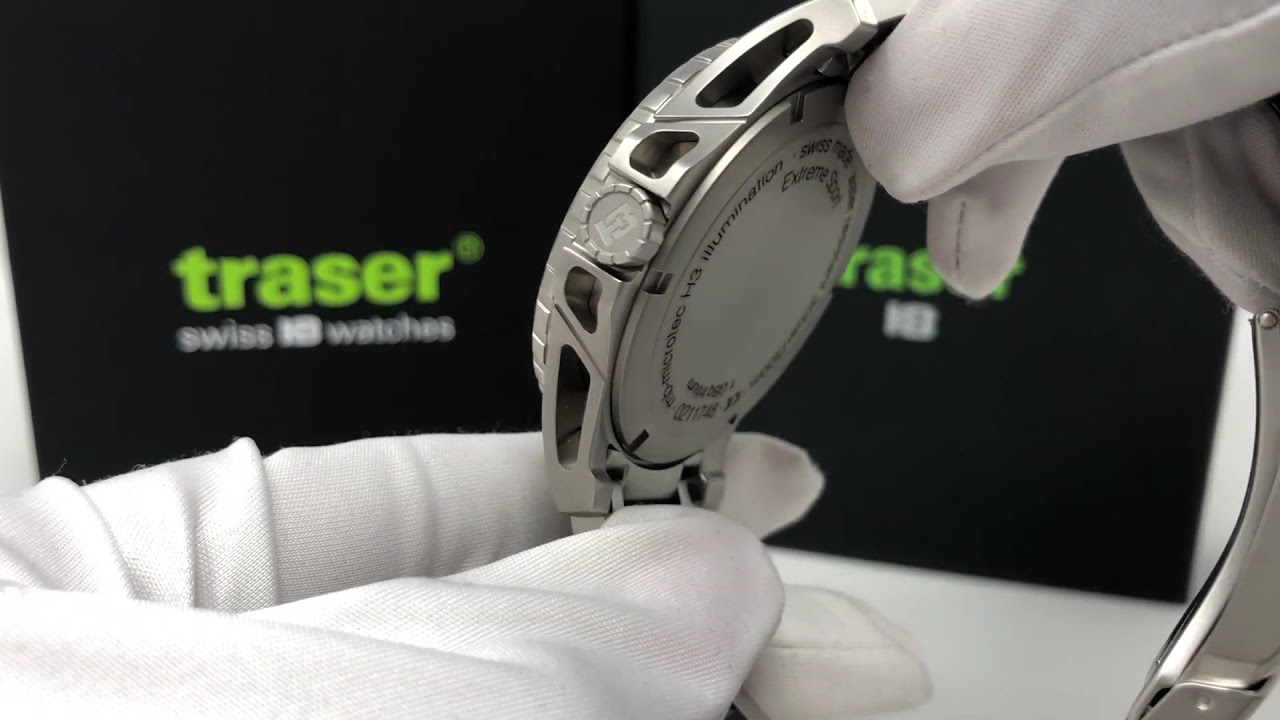 Traser Watch H3 Extreme Sport with Steel Bracelet 100224 - YouTube