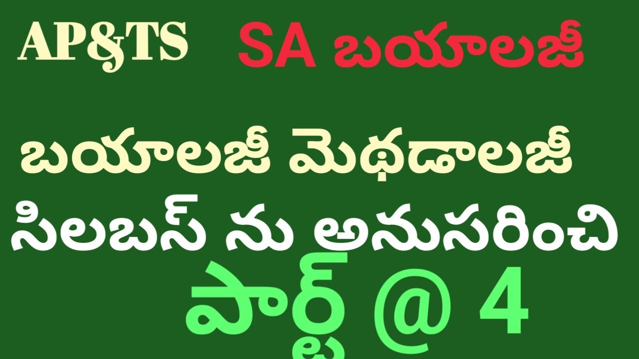 Sa Bio Methodology Imp Concepts Youtube 2862