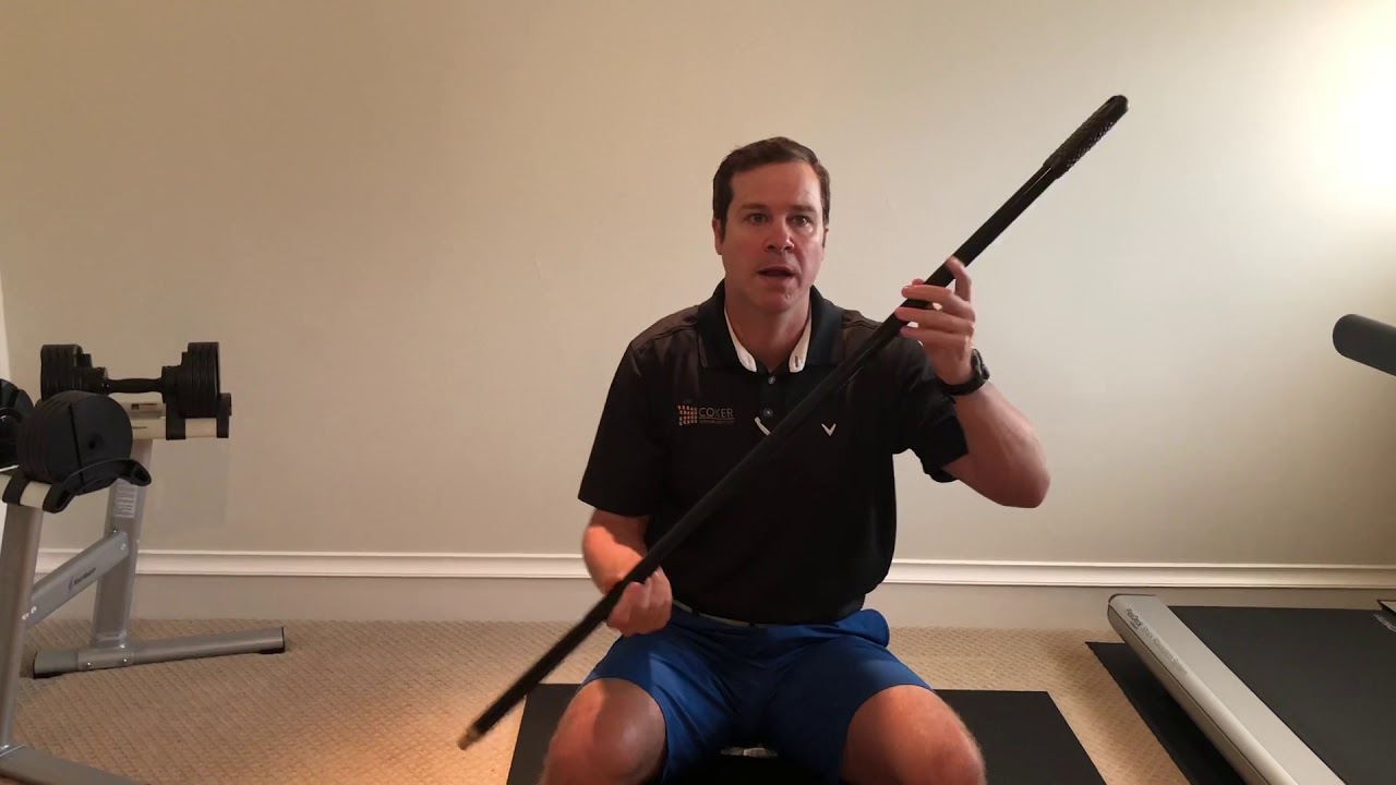 Shoulder wand or cane exercises - YouTube