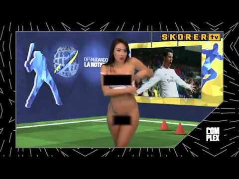 Hot Venezuelan News Reporter Gets Naked to Report on Cristiano Ronaldo