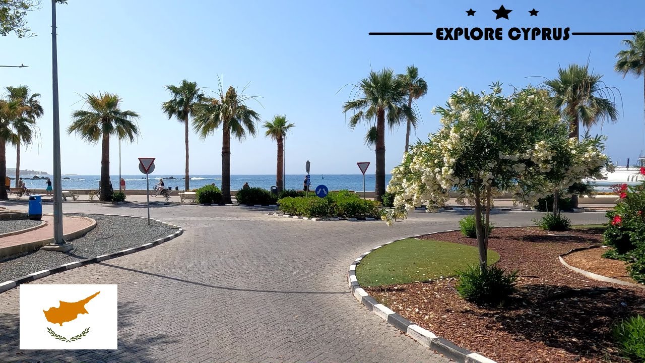 DRIVING from PAPHOS WATERFRONT to KINGS AVENUE MALL in CYPRUS 4K (60fps ...