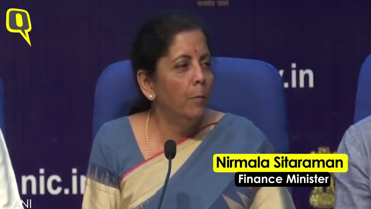 Finance Minister Mrs Nirmala Sitaraman - YouTube