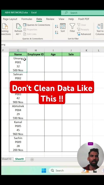 Dont Clean Data In Excel‼️instead Use Amazing Excel Trick Excel Exceltips Exceltricks