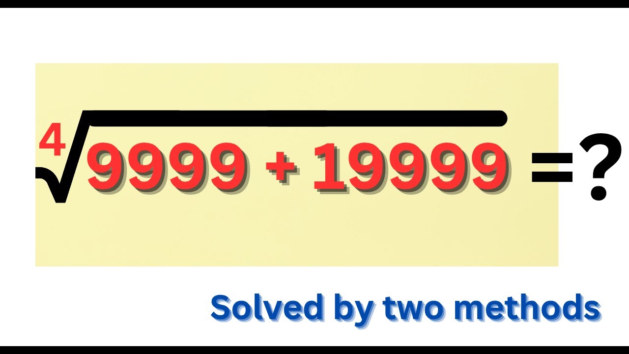 Find the fourth root of this expression #mathtricks - YouTube