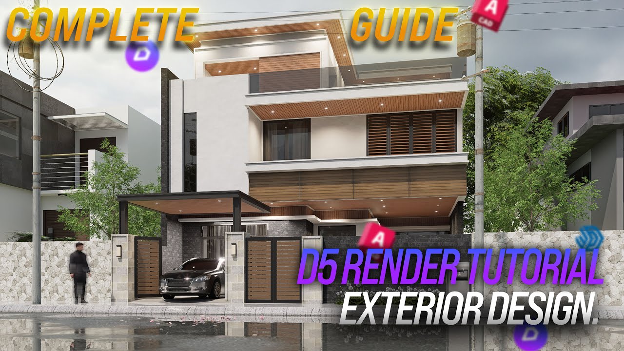 How To Create Hyper Realistic Exterior Design In D5 Render (HINDI/URDU) | Complete Tutorial ...