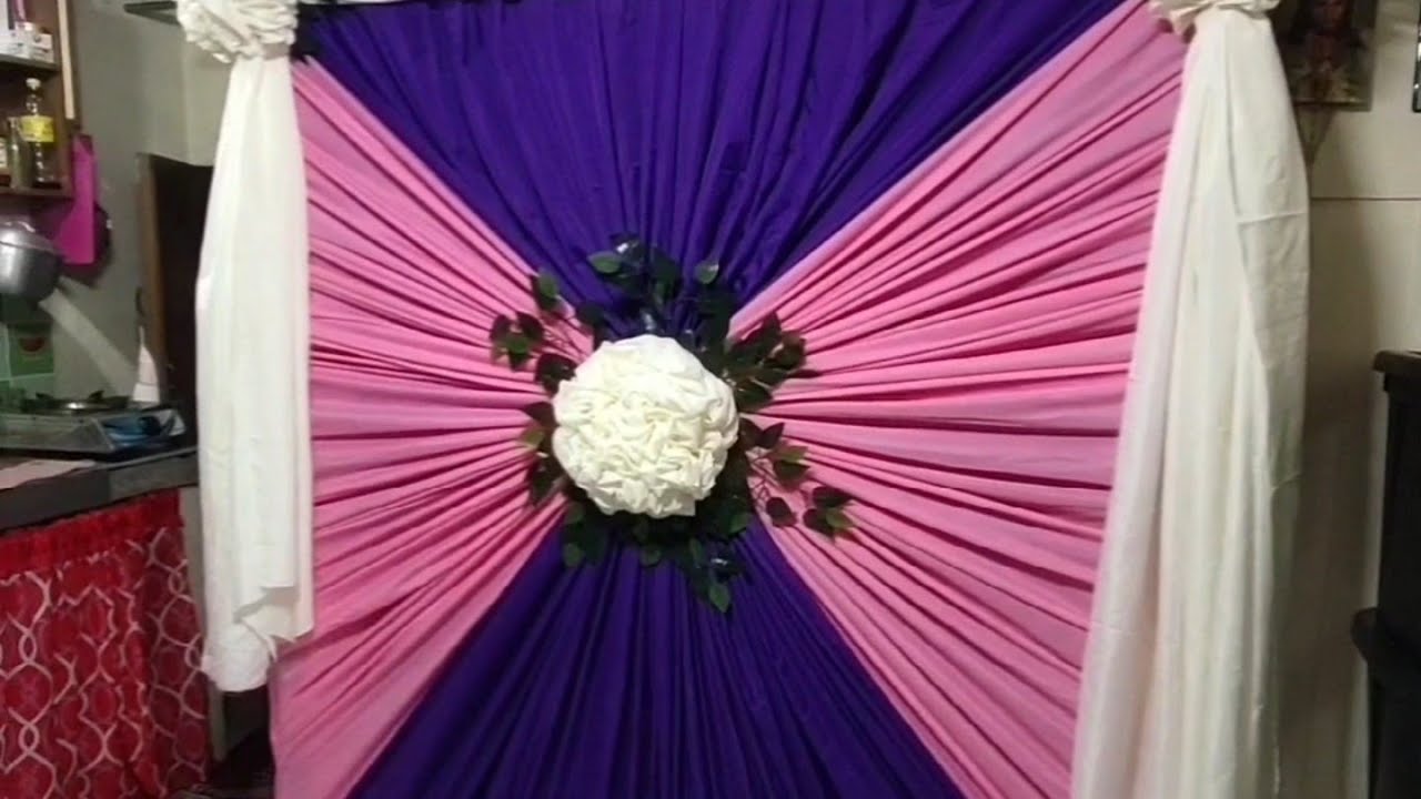 FLOWER FOLD DESIGN TUTORIAL DIY BACKDROP DESIGN IDEAS #DIYBACKDRP - YouTube