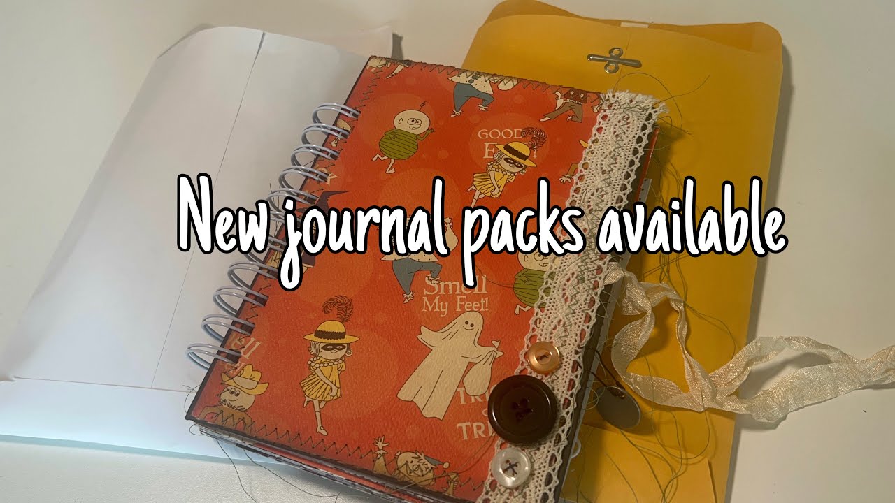 Handmade journals packs & more available now - YouTube