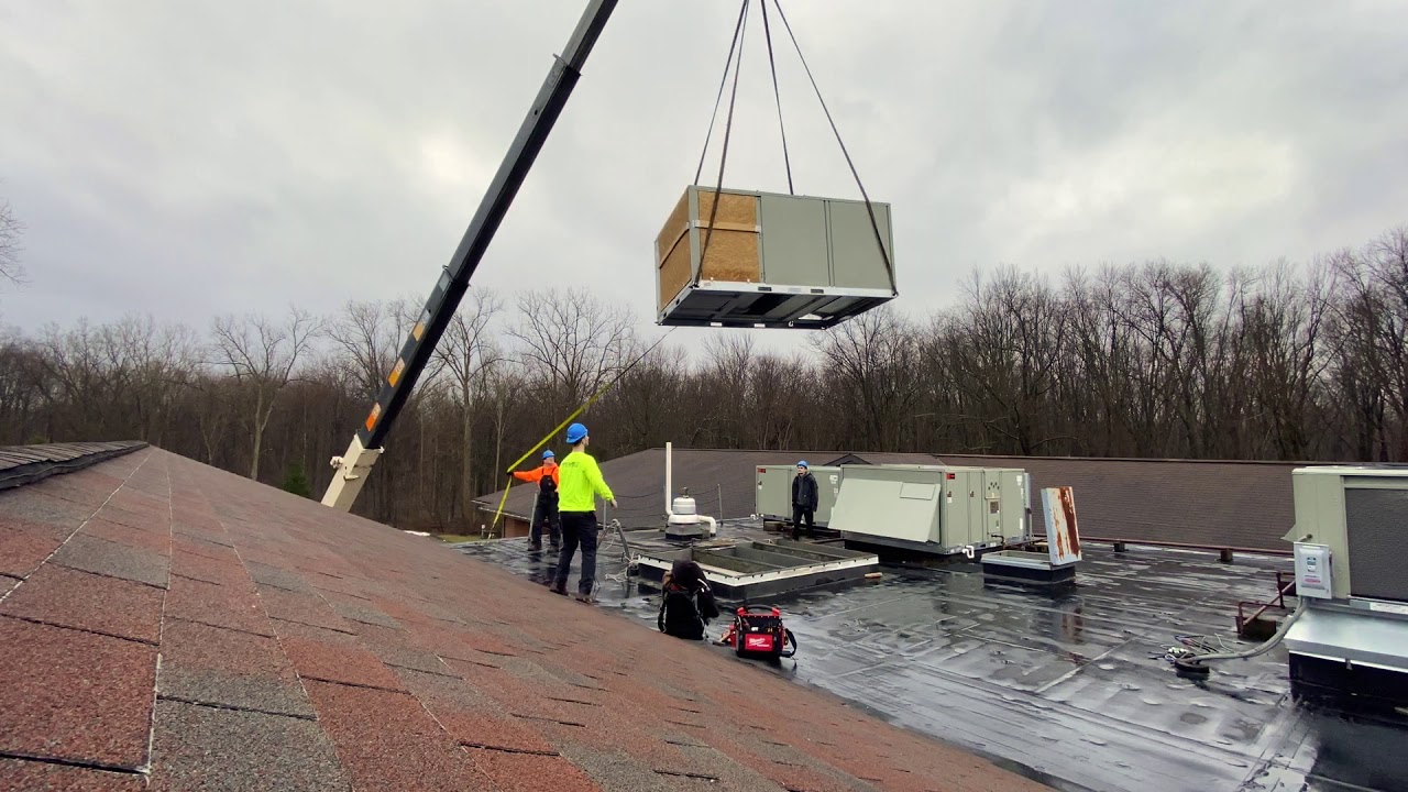 20 Ton Trane RTU Replacement | Westland HVAC - YouTube