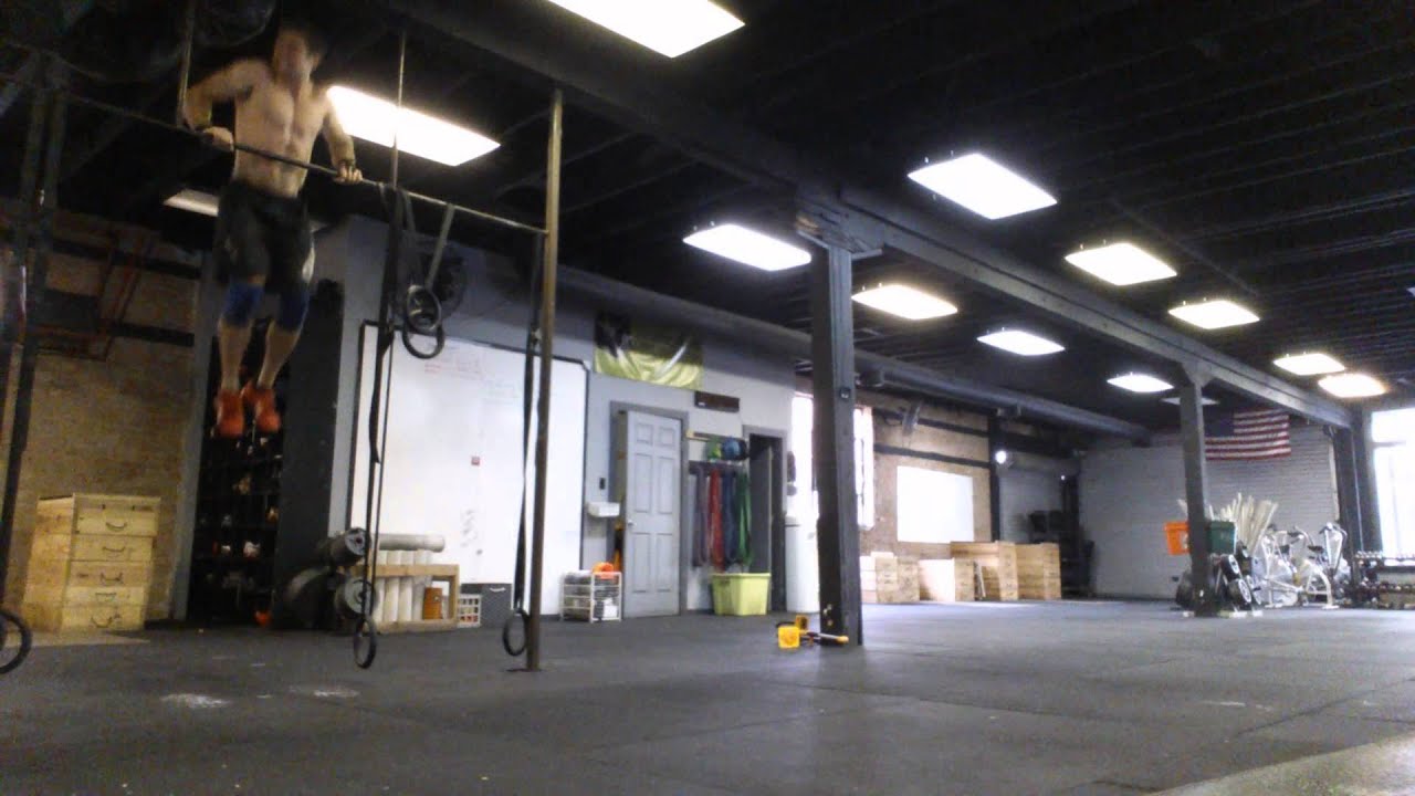 Jason Hoggan - burpee bar MUs + broad jumps - YouTube