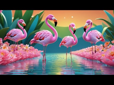 Toy Flamingos Go Flap Flap Flap | English Nursery Rhyme Kids Songs ...