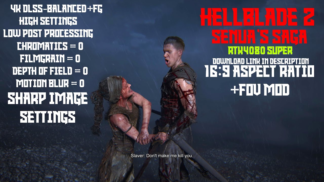 HELLBLADE 2 (16:9) NO CHROMATICS, NO GRAIN, NO DOF,, NO MOTION BLUR - YouTube