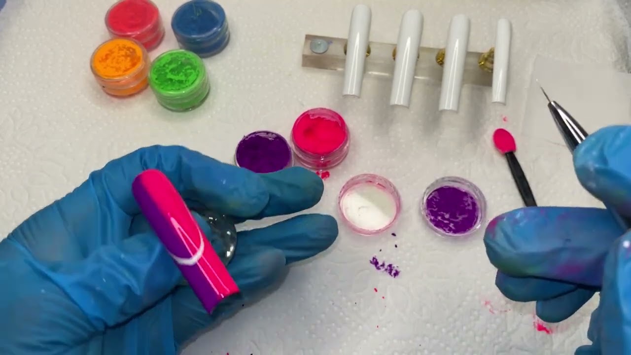 How to: TikTok Viral Nail Design| Vertical Ombré Tutorial| Ombré ...