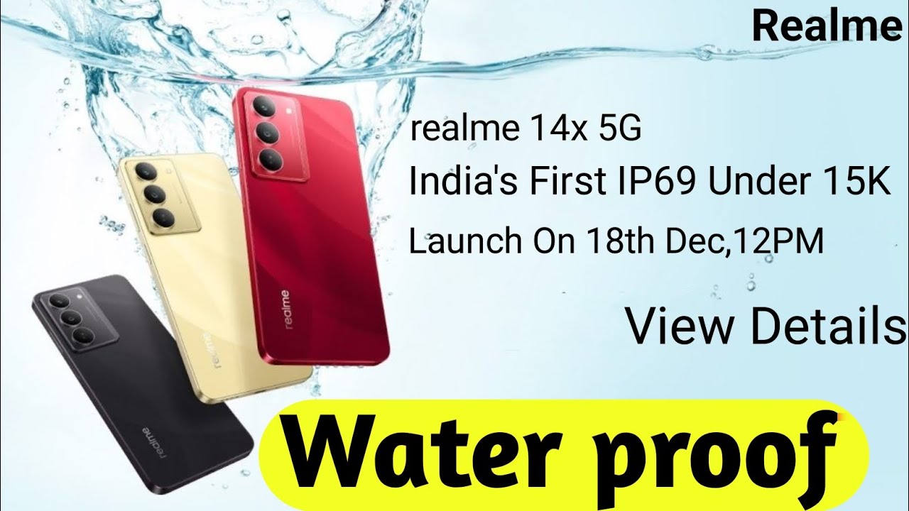 Realme 14x 5G phone || Realme 14x 5G Water proof Phone || Waterproof ...