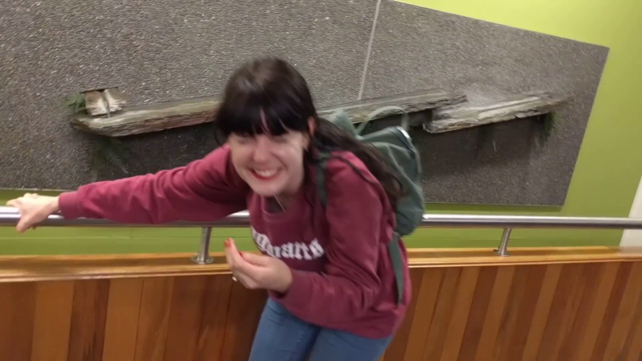 Trying to navigate a tilted room in a fun house with an acoustic ...