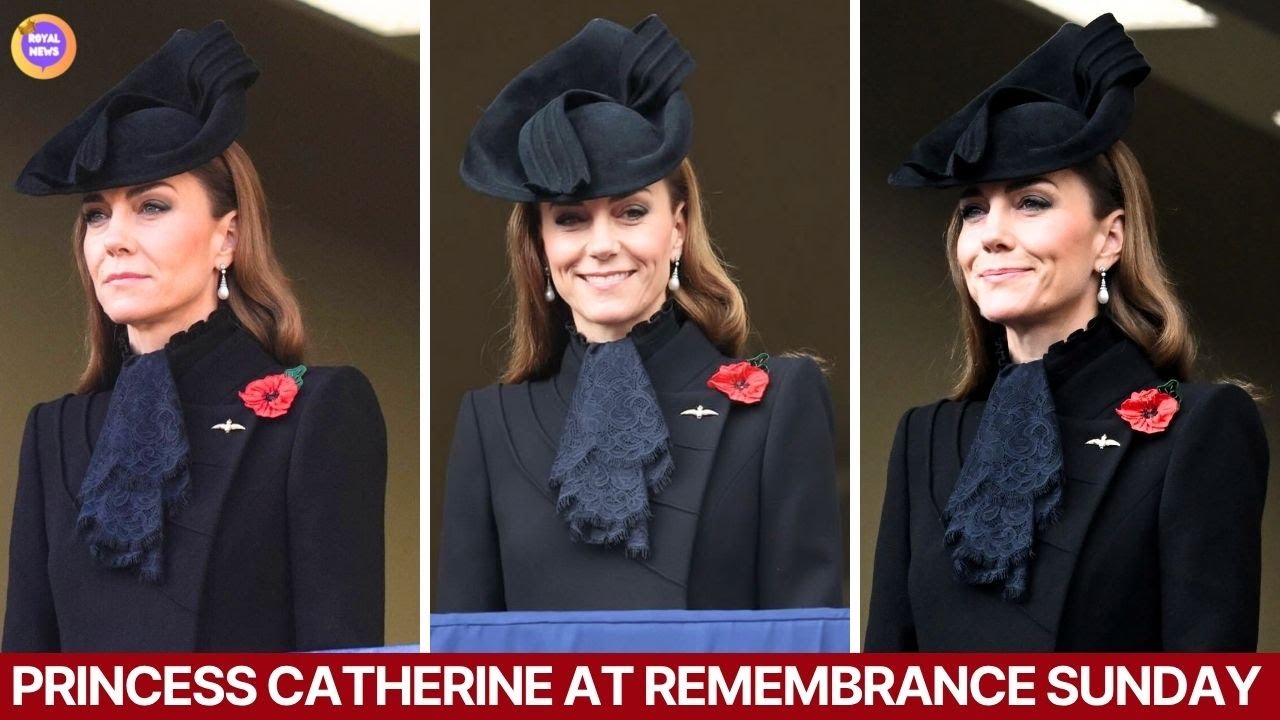 Princess Catherine Looks SOMBRE & ELEGANT in Sweet Tribute Jewels at ...