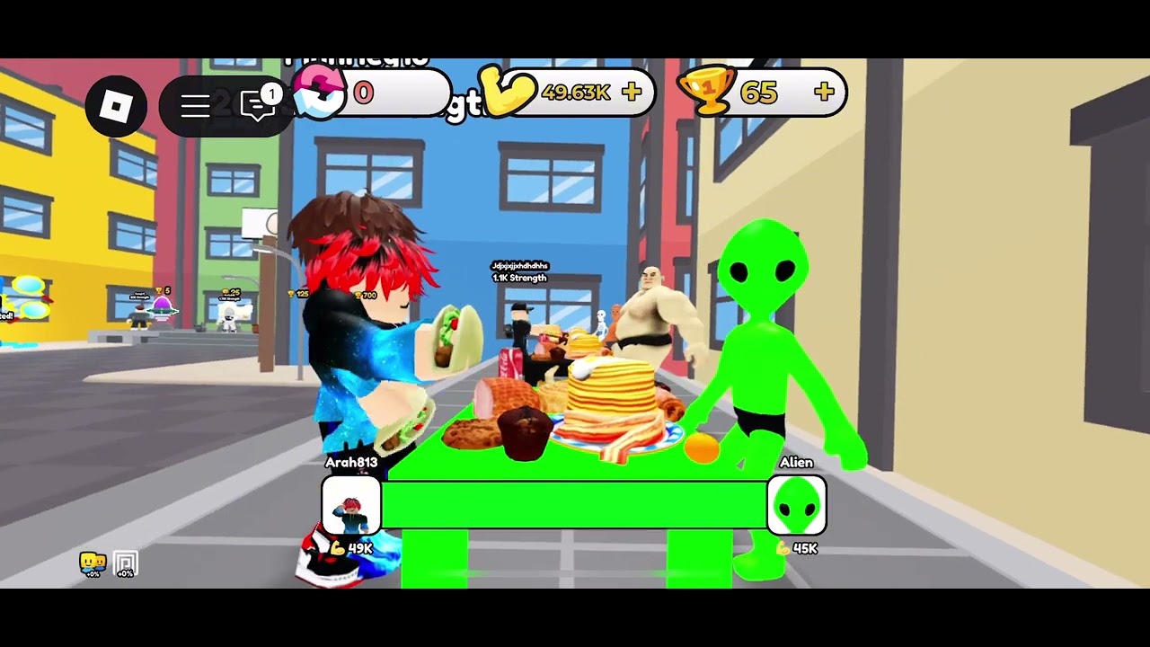 Playing eating food simulator(suggestion by ⁠ ⁠@Waffles_playzzz ) # ...