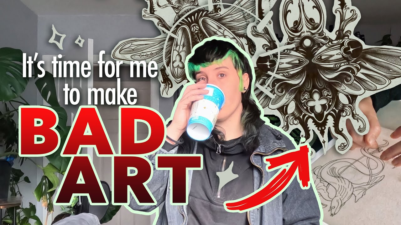 First VLOG 🌱// It's time to make BAD ART - YouTube
