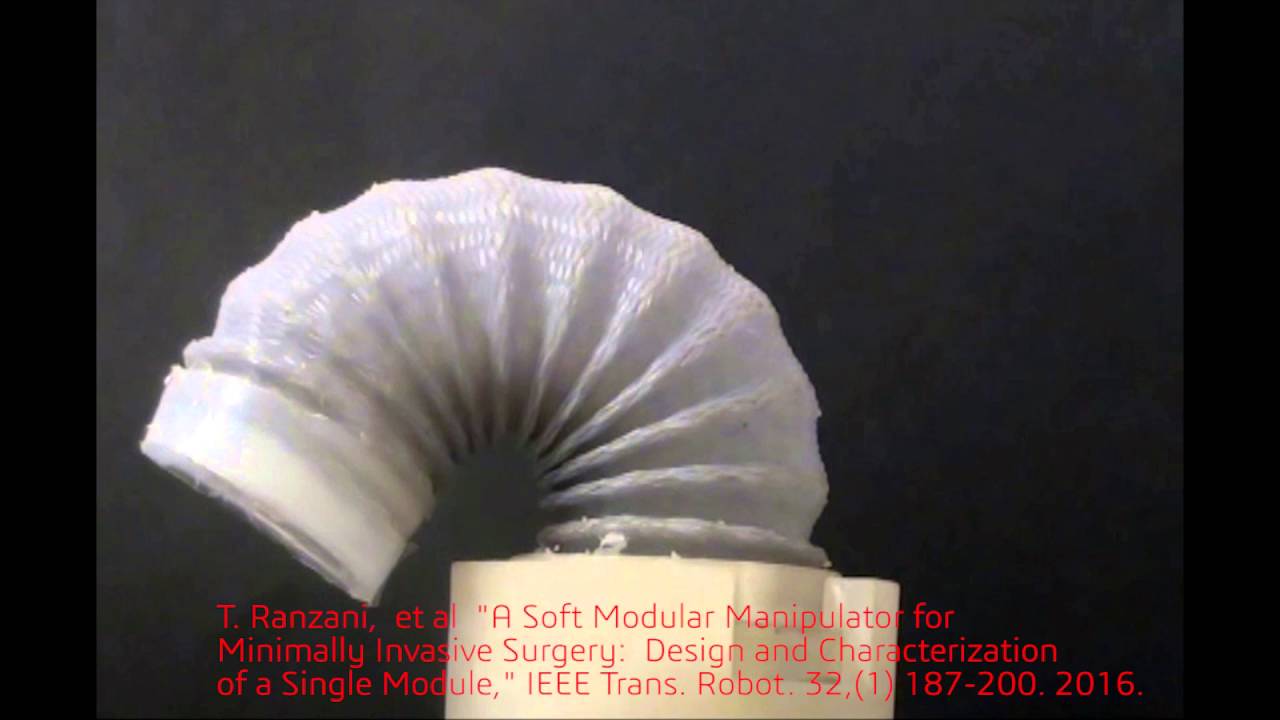 A Soft Modular Manipulator for Minimally Invasive Surgery - YouTube