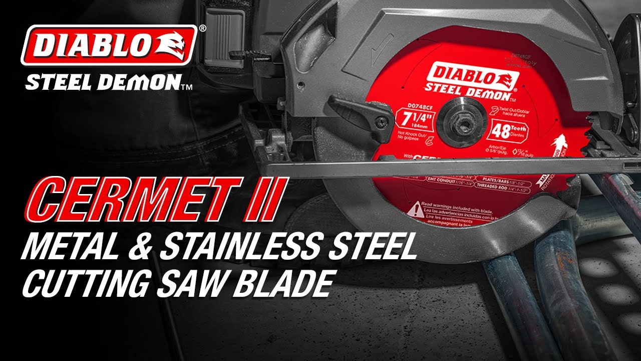 Diablo Steel Demon Cermet II Metal Cutting Saw Blade YouTube