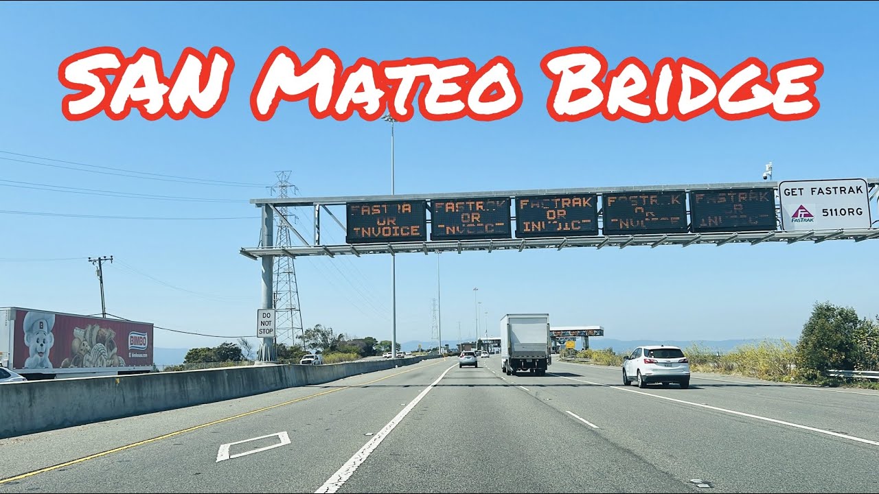 SAN MATEO BRIDGE CALIFORNIA DRIVE - YouTube