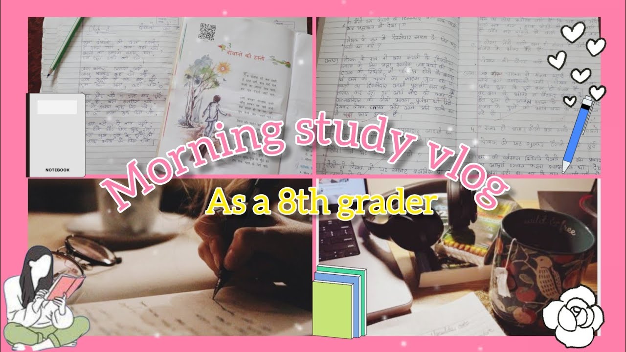 Morning study vlog 🌸 As a 8th grader{Cbse} /\ A day in my life 🌼 ...