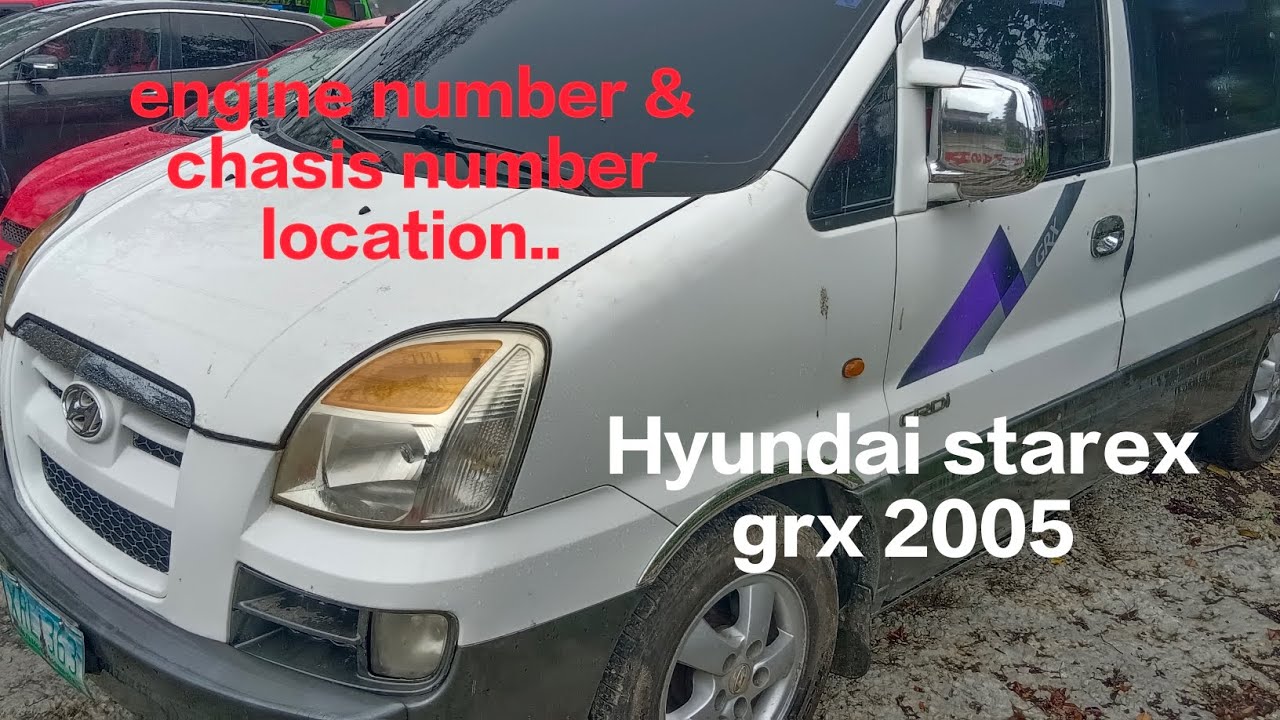 Engine & Chassis number location. Grx starex 2005 - YouTube