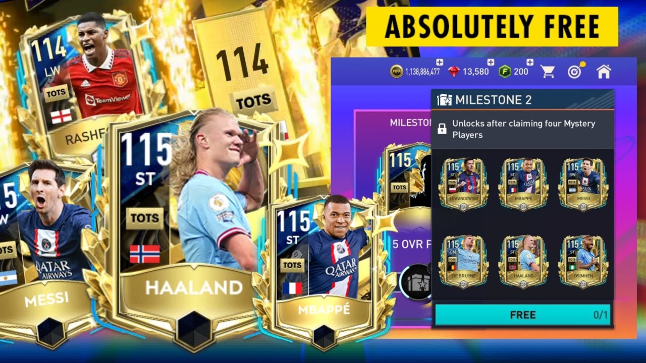 FREE MESSI, HAALAND, MBAPPE 115😱How to Unlock Milestone 2 UTOTS Mystery ...