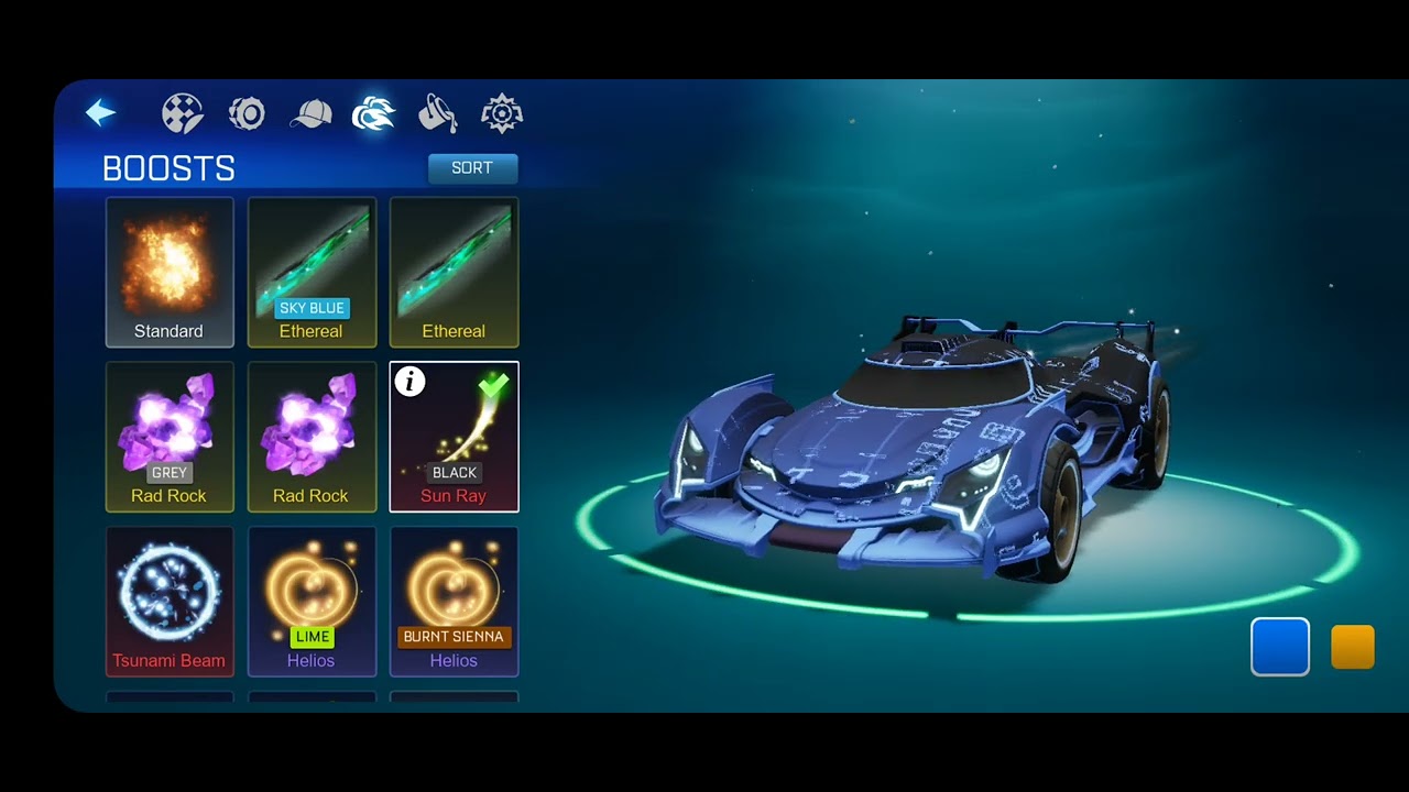 All my Rocket league boosts - YouTube