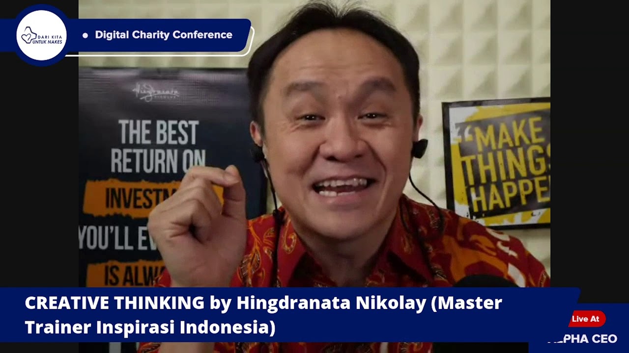 Session 8 - Creative Thinking by Hingdranata Nikolay - YouTube