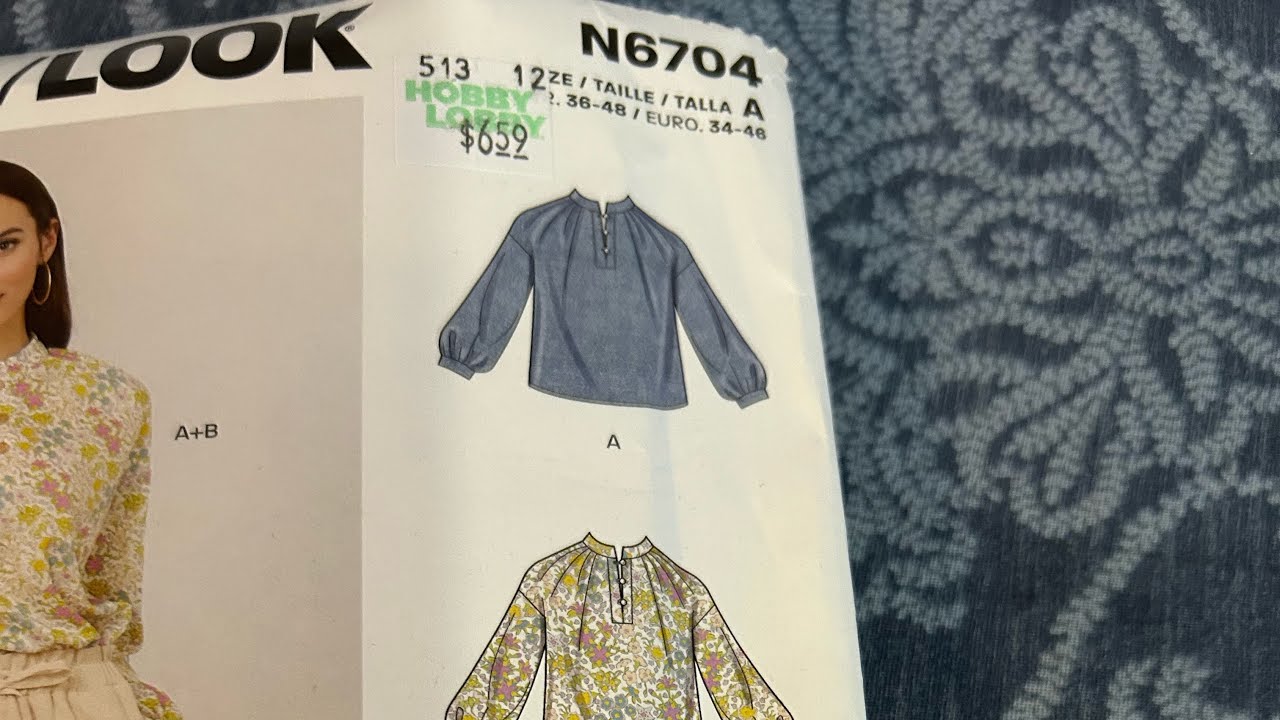 New Look N 6704, pant pattern tutorial, sew along - YouTube