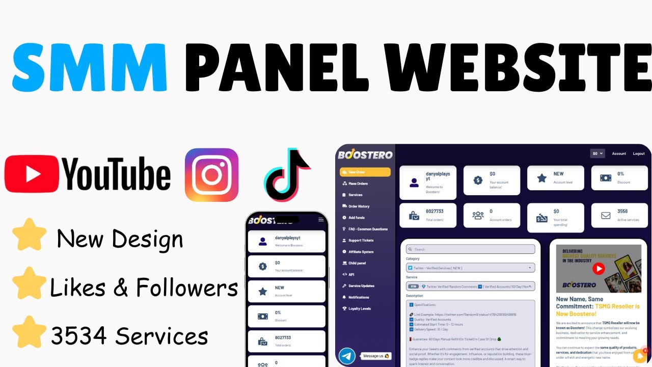 MAKE YOUR OWN SMM PANEL WEBSITE - YouTube