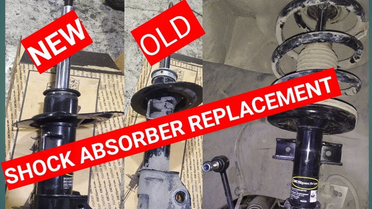 brilliant technique for this car change shock absorber सोकर कब बदलना ...