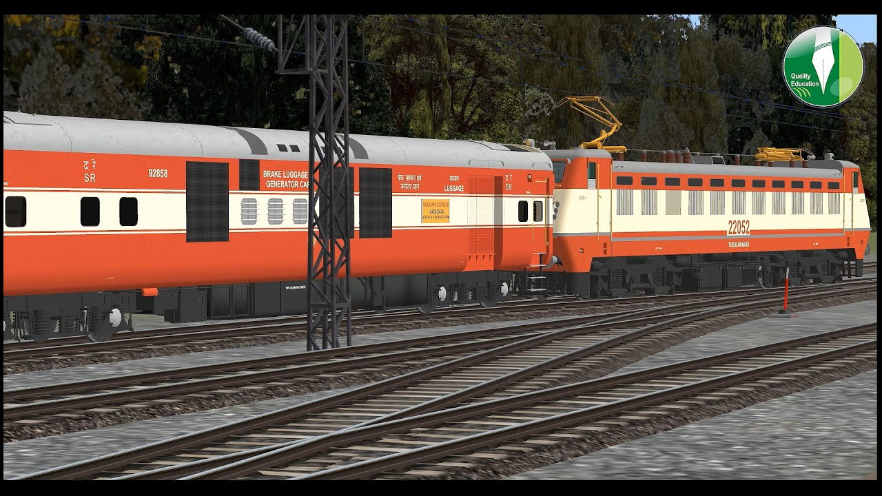 Rajdhani Express Departs - Indian Train Models Addons for Auran Trainz ...